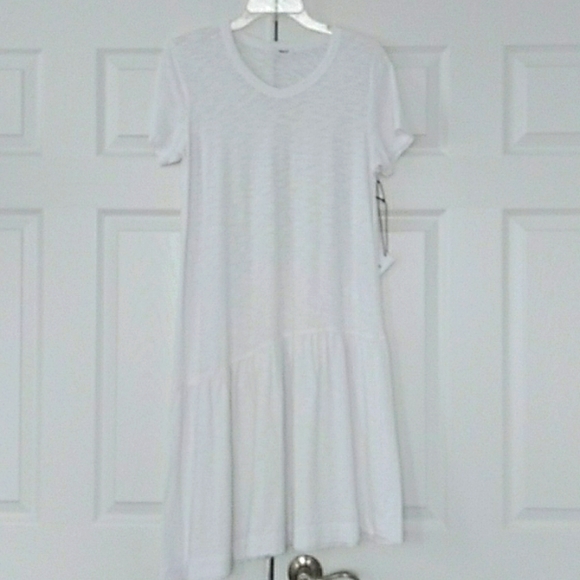 Wilt | Dresses | Wilt White Short Sleeve Slub Jersey Dress | Poshmark